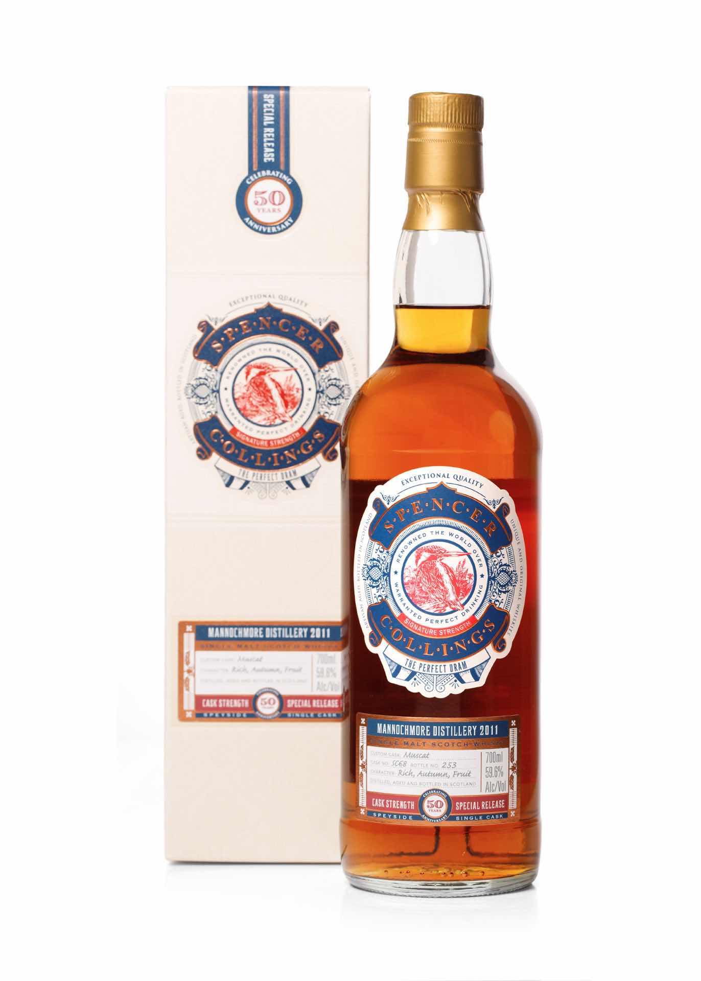 Spencer Collings 50th Anniversary Mannochmore 2011 Muscat Cask